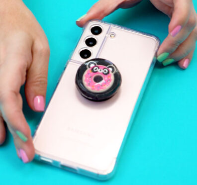 Pop Socket para celular de Donut Panda e Resina - Dany Martines