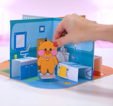 Casa de Papel do Paper Duck - Banheiro - Dany Martines